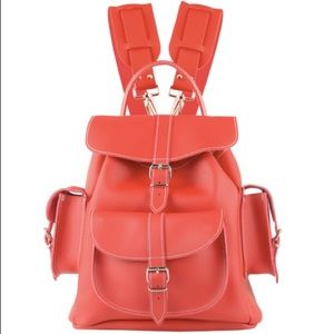 grafea | Bags | Grafea Red Leather Backpack | Poshmark